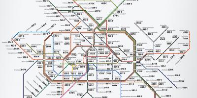 Berlino mappa - Mappe di Berlino (Germania)